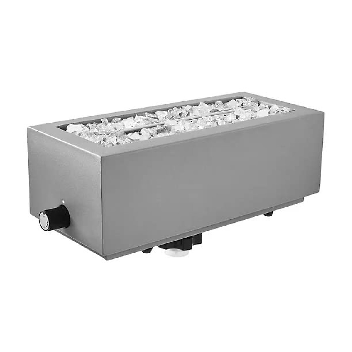 Better Home & Gardens 14-inch Rectangle Tabletop Gas Burning Fire Pit