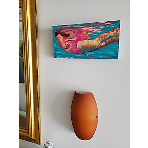 "Like A Fish" Painting - Oil on Cradled Wood Panel 12" x 6" x .75"