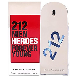 Carolina Herrera 212 Heroes Forever Young Men EDT Spray 1.7 oz