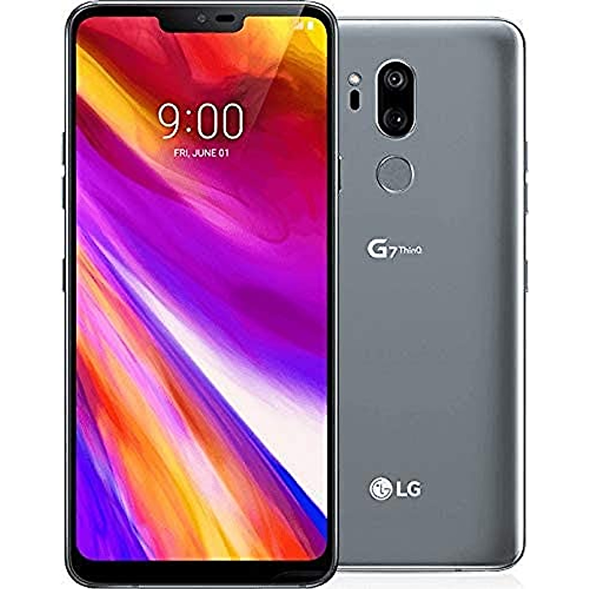 LG Electronics G7 ThinQ Factory Unlocked Phone - 6.1in Screen - 64GB - Platinum Grey (U.S. Warranty) (Renewed)
