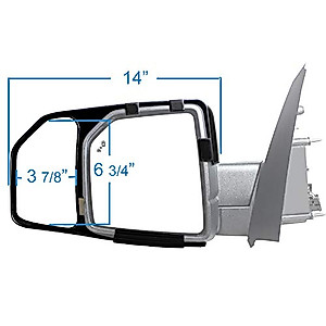 Fit System 81850 Snap and Zap Tow Mirror Pair, (2015 - 2020)