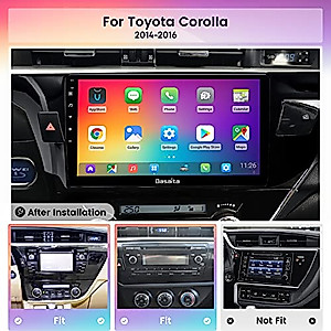 Dasaita 10.2" Android 11 Radio for Toyota Corolla 2014 2015 2016 Bluetooth Stereo GPS Navigation PX6 DSP Wireless Carplay 1280 x 720 HD Android Auto Head Unit