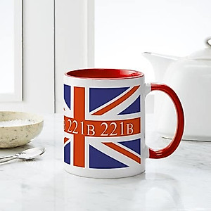 CafePress 221B Union Jack Mugs Ceramic Coffee Mug, Tea Cup 11 oz