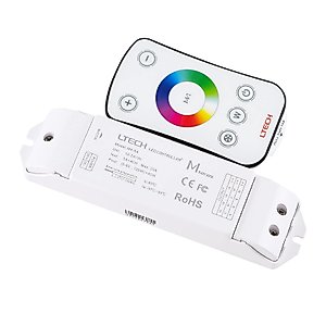 LTech M4+M4-5A LED RF 4 Channel RGBW Wireless Remote & Controller Set