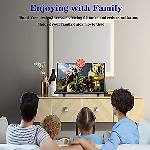 18'' Screen Magnifier for Cell Phone - Fanlory 3D HD Magnifying Screen Enlarger Expanders for Movies, Videos, and Gaming – Foldable Phone Stand with Screen Amplifier – Compatible with All Smartphones