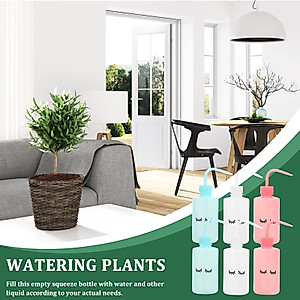 iplusmile Safety Wash Bottle 6pcs Plastic Squeeze Tattoo Washing Bottle Water Bottle Succulent Watering Rinse Bottle for Lab Tattoo Irrigation Supplies 250ml