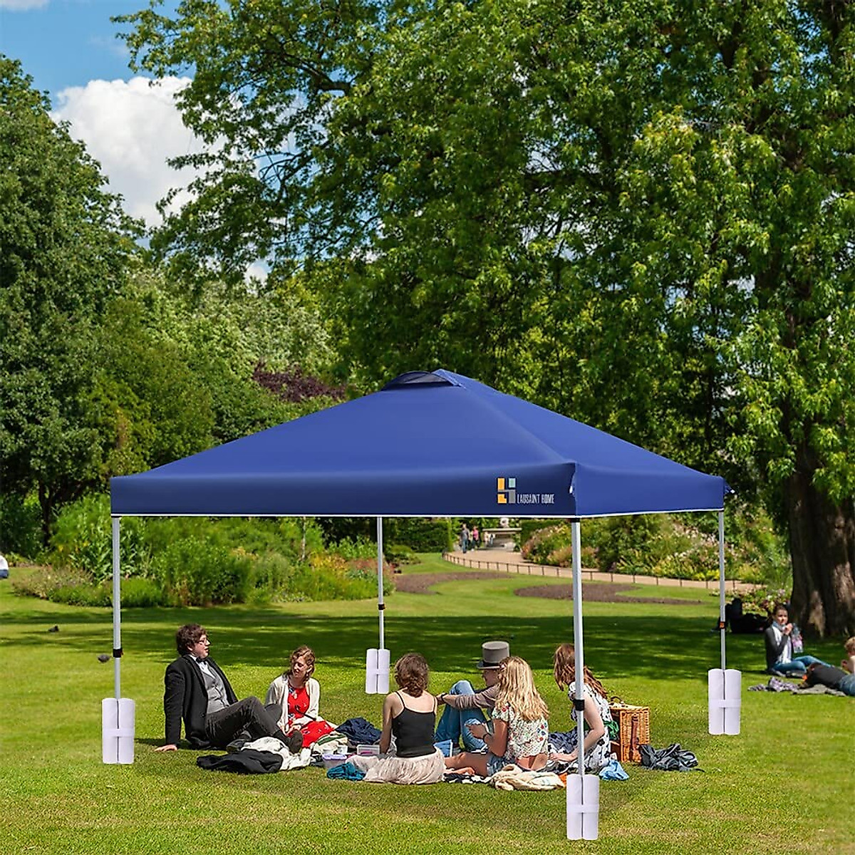 Ikerall Canopy Weights Bag Leg Weight for Pop up Canopy Tent, Sand Bags for Patio Umbrella Instant Outdoor Sun Shelter (4-Pack White)