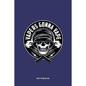 Vaporizer Vaping Art Graphic Notebook: Vaporizer Vaping Graphic Art Dot Grid Pages E-Cigarette Notebook / Journal Gift (6 x 9 - 110 dot grid pages)