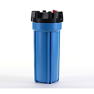 Hydronix HF5-10BLBK34PR Water Filter Housing NSF Listed 10" RO, Whole House, Hydroponics - 3/4" Ports, Blue w/PR