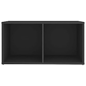 Queen.Y TV Cabinet, Modern TV Media Console Table with 2 Compartments, Entertainment Center Unit, Living Room Bedroom Display Cupboard, Grey