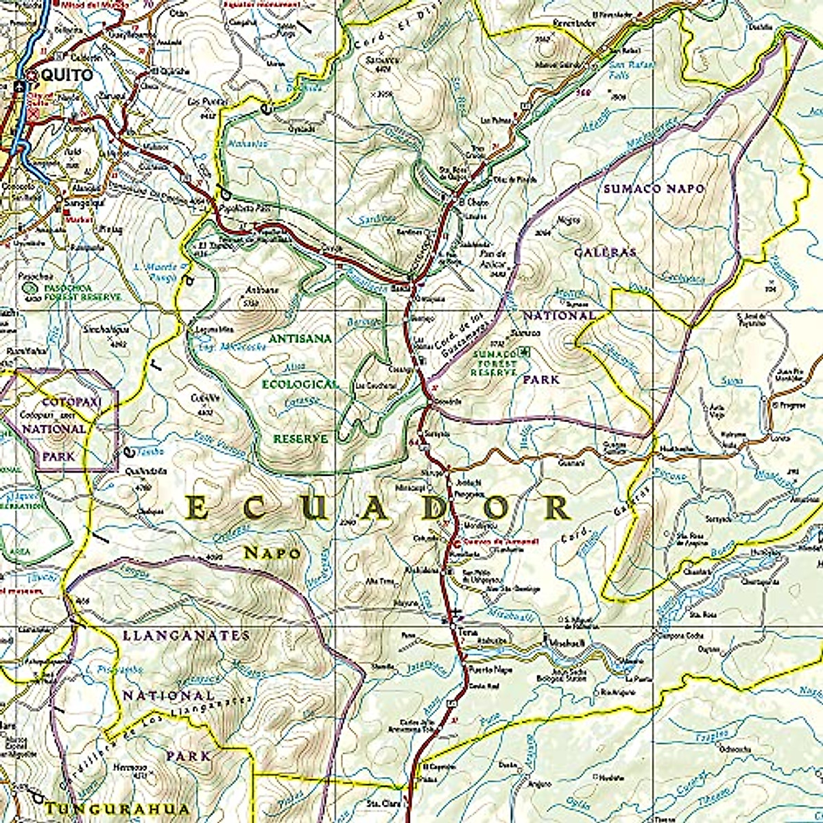 Ecuador and Galapagos Islands Map (National Geographic Adventure Map, 3403)