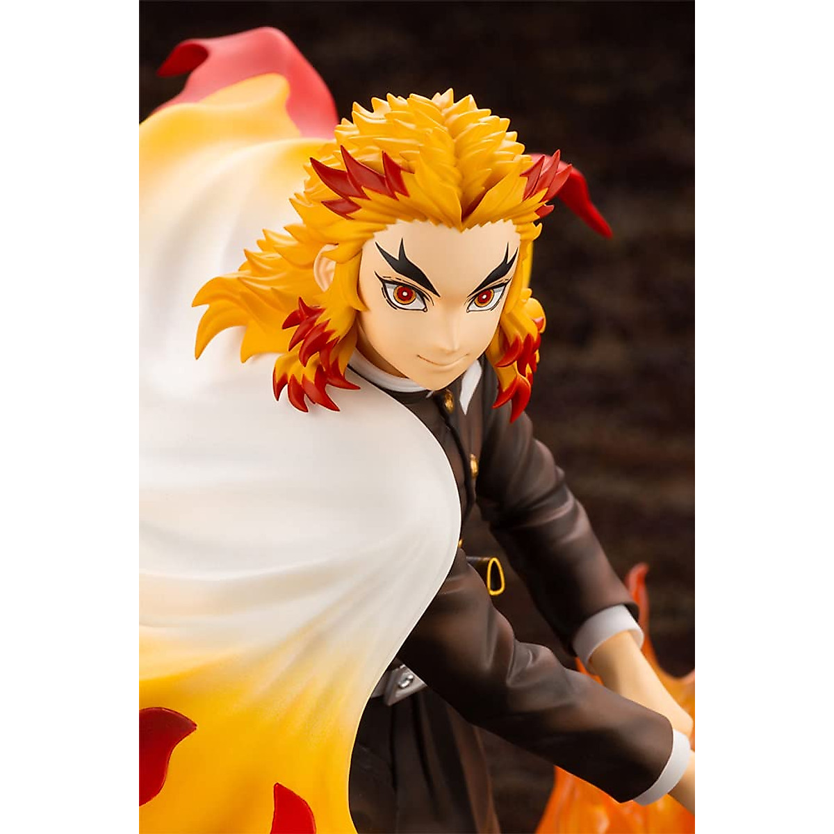 Kotobukiya Demon Slayer: Kimetsu no Yaiba: Kyojuro Rengoku ArtFX J Statue, Multicolor