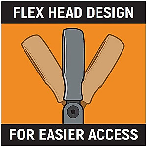 GEARWRENCH GearBox 12 Pt. XL Flex Head Double Box Ratcheting Wrench, 21mm - 86021, Black