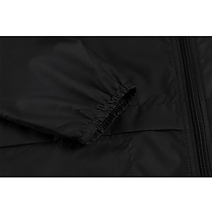 Hount Women's Lightweight Hooded Raincoat Waterproof Packable Active Outdoor Rain Jacket (Black, XL)