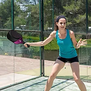 DeeHai Pickleball Paddles 4 Pack- Premium Rackets Fiber Face & Polymer Honeycomb Core Pickleball Set Includes Pickleball Paddles + Pickleball Balls + 1 Bag