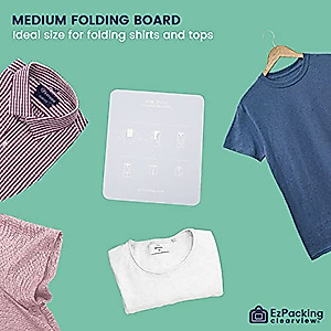 Laundry Folding Boards for Clothing & Garments Set of 3 / For Adults & Kids/Perfect for T-Shirts, Dress Shirts & Sweaters/Folding Helper Tool in Small, Medium & Large/For Travel, Home or Retail