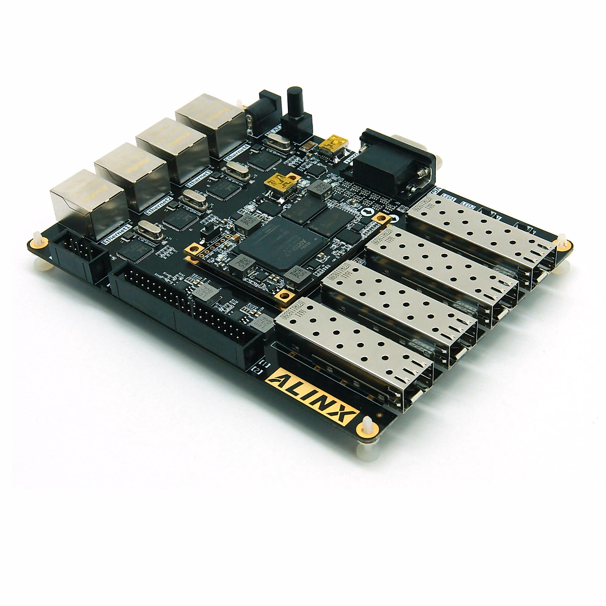 ALINX Brand XILINX A7 FPGA Development Board Artix-7 XC7A100T 4 Ethernet 4 SFP RS232 VGA fpga ...