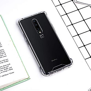 OnePlus 7 Pro Case, IDweel Crystal Clear Soft TPU Transparent Bumper Shock Absorption Technology Raised Bezels Slim Protective Cover for OnePlus 7 Pro (HD Clear)