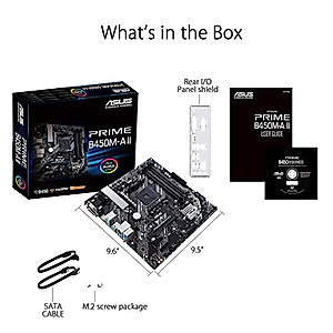 Micro Center AMD Ryzen 5 4500 6-Core, 12-Thread Unlocked Desktop Processor Bundle with ASUS Prime B450M-A II AMD AM4 (Ryzen 5000, 3rd/2nd/1st Gen Ryzen Micro ATX Motherboard