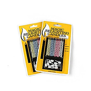 20 Pcs Props Candle Birthday Party Invincible Candle Props Relighting Candles Christmas Party Trick Funny Candle Home Decor