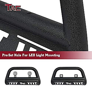 TAC Bull Bar Fits 2019-2023 Ford Ranger Truck Pickup 3” Texture Black Front Bumper Grille Guard Brush Guard Off Road Accessories