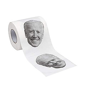 SummitLink Joe Biden Toilet Paper Tissue Napkin Prank Fun Birthday Party Novelty Gift Idea (A-1Roll)