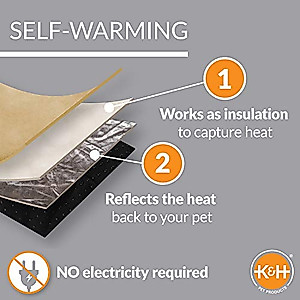 K&H PET PRODUCTS EZ Mount Kitty Window Sill with Self-Warming Pad
