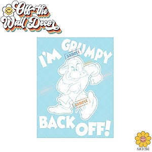 I'm Grumpy Back Off! | Die-cut Printed Vinyl Sticker | Character #GRUD1