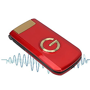 lonuo Cell Phone for Seniors, 100 to 240V 26x18 Dual Magnetic Speakers Wide Screen Unlocked Flip Phone 3D Keys for Daily Use (Red)