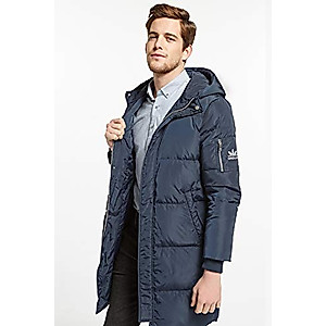 Orolay Men’s Thickened Down Jacket Winter Warm Down Coat Navy