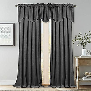 StangH Gorgeous Home Decoration Bundle Velvet Curtains & Velvet Valances