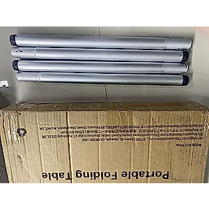 Sportneer Camping Table, Adjustable Height Small Folding Table with Mesh Layer Portable Camp Tables with Aluminum Legs for Outdoor Camp Picnic Beach BBQ Cooking (23.6" L x 15.7" W (3 Height))