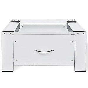 vidaXL Washing Machine Pedestal w/ Storage Drawer Stand Raiser Utility Room