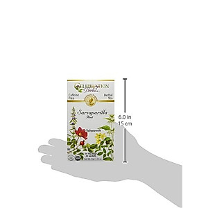 CELEBRATION HERBALS Sarsaparilla Root Organic 24 Bag, 36g/ 1.26 oz