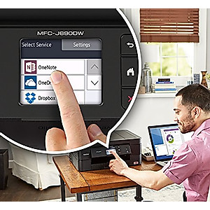Brother Wireless All-in-One Inkjet Printer, MFC-J690DW, Multi-function Color Printer, Duplex Printing, Mobile Printing, Amazon Dash Replenishment Enabled