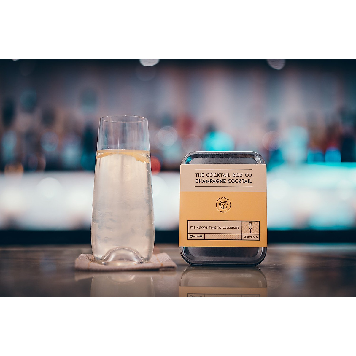 The Cocktail Box Co. Champagne Cocktail Kit - Premium Cocktail Kits - Make Hand Crafted Cocktails. Great Gifts for Him or Her Cocktail Lovers (1 Kit)