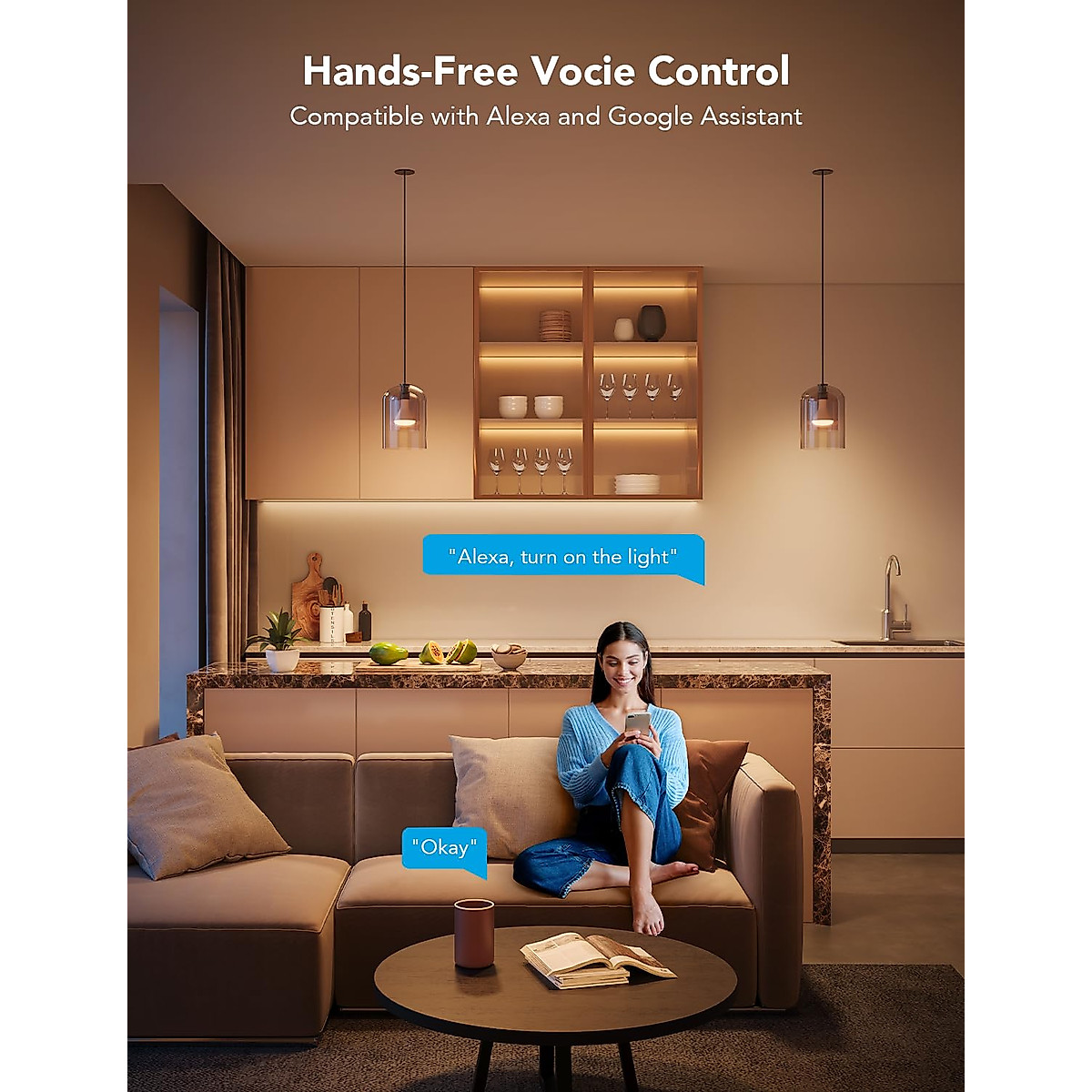 Govee Smart Light Bulbs, 1200 Lumens Dimmable BR30 Bulbs, RGBWW Color Changing Light Bulbs, WiFi LED Bulbs, 16 Million Colors, Work with Alexa, 2 Pack