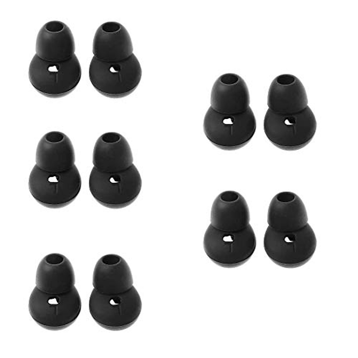 Earpads Ear Buds Ear Gel for Samsung Gear Circle SM-R130 Earphones,BLUEWALL Ear Cover Eartips for Samsung Gear Circle Wireless Headphones, Durable Soft Gel Design,4 Pair, Black