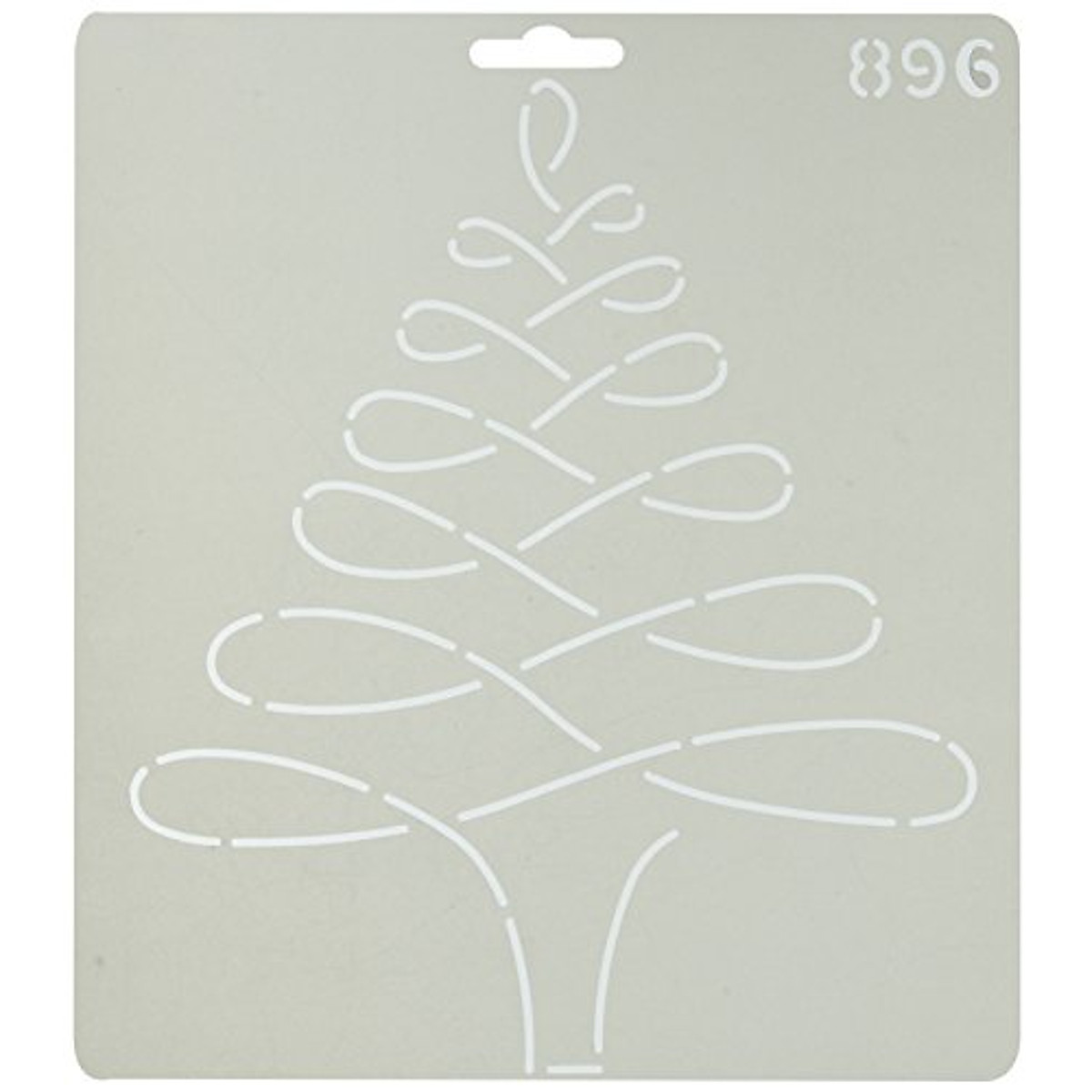 Quilting Creations 896QC Christmas Tree Quilt Stencil, 8-1/4"