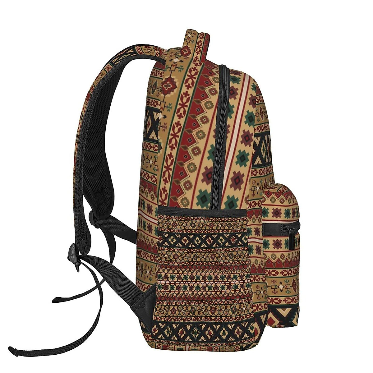 Juoritu Western Aztec Geometry Backpacks, Laptop Backpacks for Travel Work Gifts, Lightweight Bookbags for Men and Women