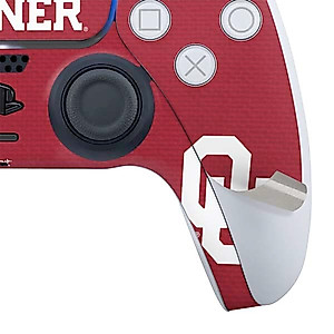 Skinit Decal Gaming Skin Compatible with PS5 Controller - Officially Licensed University of Oklahoma Boomer Sooner Design