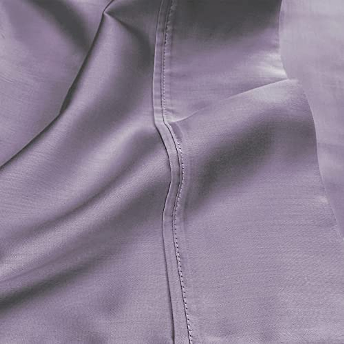 SUPERIOR 100% Egyptian Cotton 530 Thread Count Solid Sheet Set, California King, Lavender