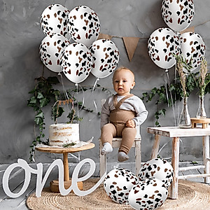 Hiboom 50 Pcs Cow Balloons Latex Balloons Funny Print Cow Farm Balloons for wedding Birthday Party Supplies Decorations