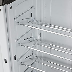 Homeplast Myrto Plastic 2 Door Weatherproof Indoor Outdoor Shoe Footwear Rack for Balconies, Hallways, and Bathrooms, Holds 40 Pairs, Gray/Anthracite