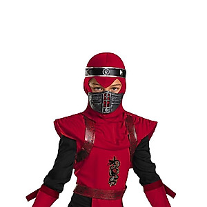 Shadow Ninjas Night Fury Red Viper Ninja Deluxe Boys Costume, 4-6