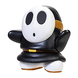 Super Mario Action Figure 2.5 Inch Black Shy Guy Collectible Toy