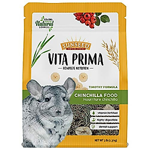 Sunseed Vita Prima Complete Nutrition Chinchilla Food, 3 LBS