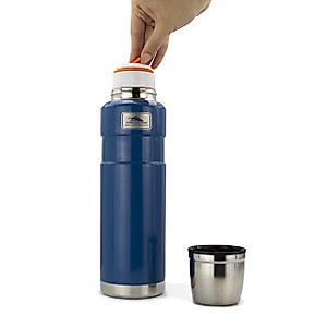 High Sierra Coffee, Insulated Vacuum Flask, 27 oz Thermos/Blue