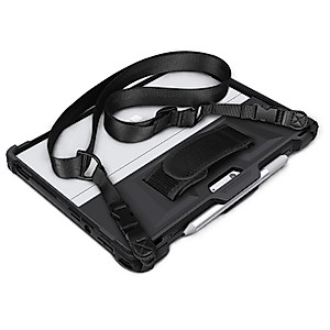 HZmeris Rugged Case for Surface Pro 8 Microsoft Cover Funda de tableta Lightweight Shockproof Case Pen Holder 13 inch Sleeve Tablet Shell 2021 Release Black