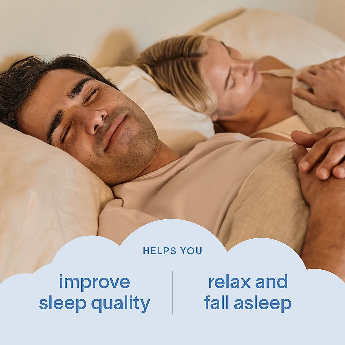 Sandland Fall Asleep Plus Melatonin, Natural Daily Sleep Supplement, 30 Dissolving Tablets, 3mg Melatonin, Magnesium, Valerian Root, L-Theanine, Peppermint Leaf, Made in The USA